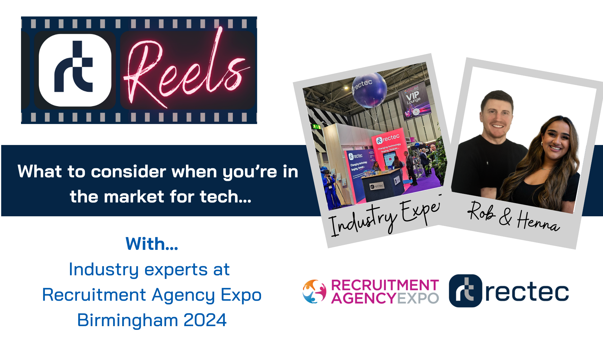 Rectec Reels with industry experts at the Recruitment Agency Expo | Rectec