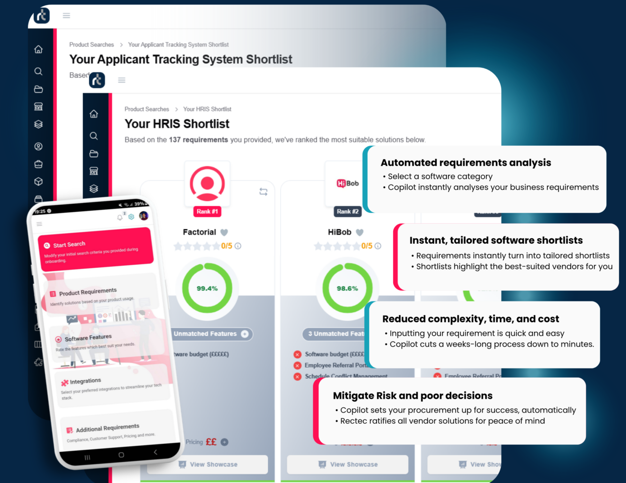Compare Applicant Tracking Systems (ATS) Instantly | Rectec