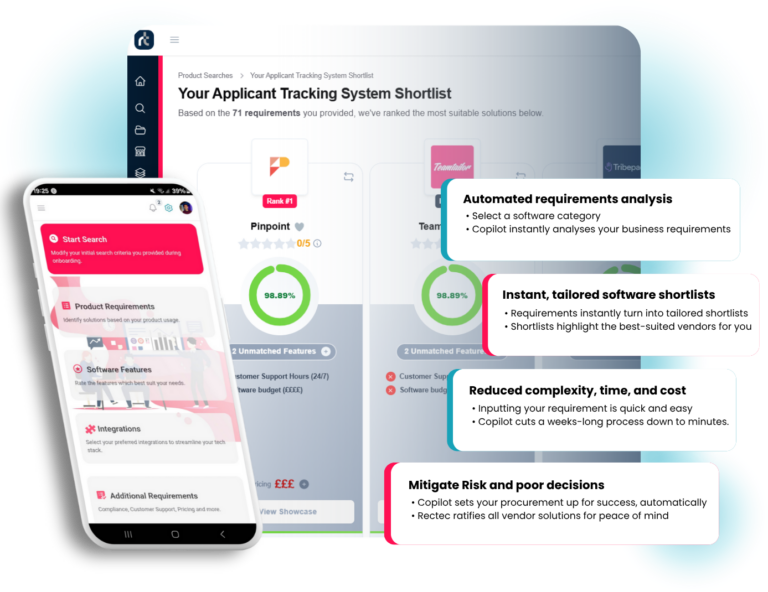 Compare Applicant Tracking Systems (ATS) Instantly | Rectec